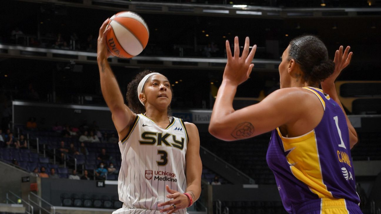 Chicago Sky's Candace Parker, Las Vegas Aces' Jackie Young top two ...