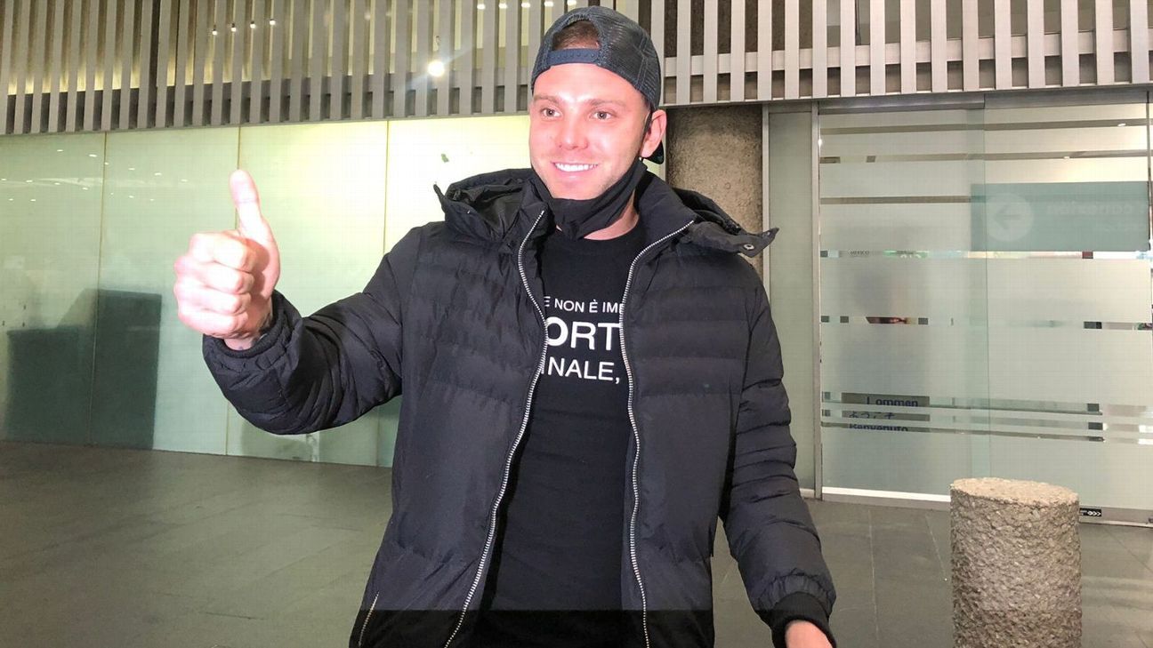 Carlos Rotondi, llegó a México para cerrar traspaso con Cruz Azul - ESPN