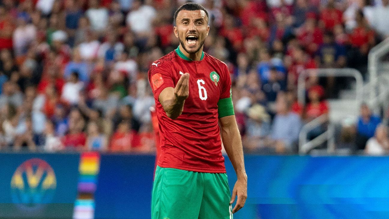 Romain Saïss, el capitán de Marruecos en la Copa del Mundo 2022 - ESPN