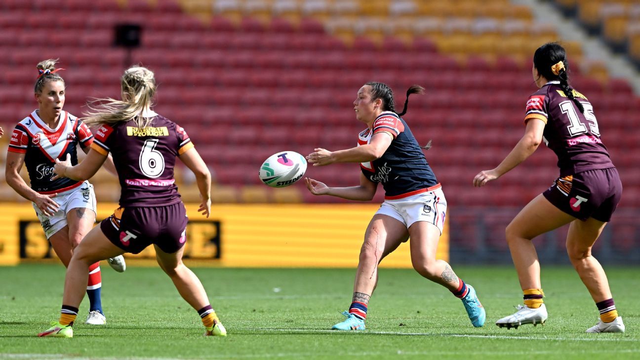 NRLW Round 2 McGregor stars in Roosters NRLW victory over Broncos - ESPN