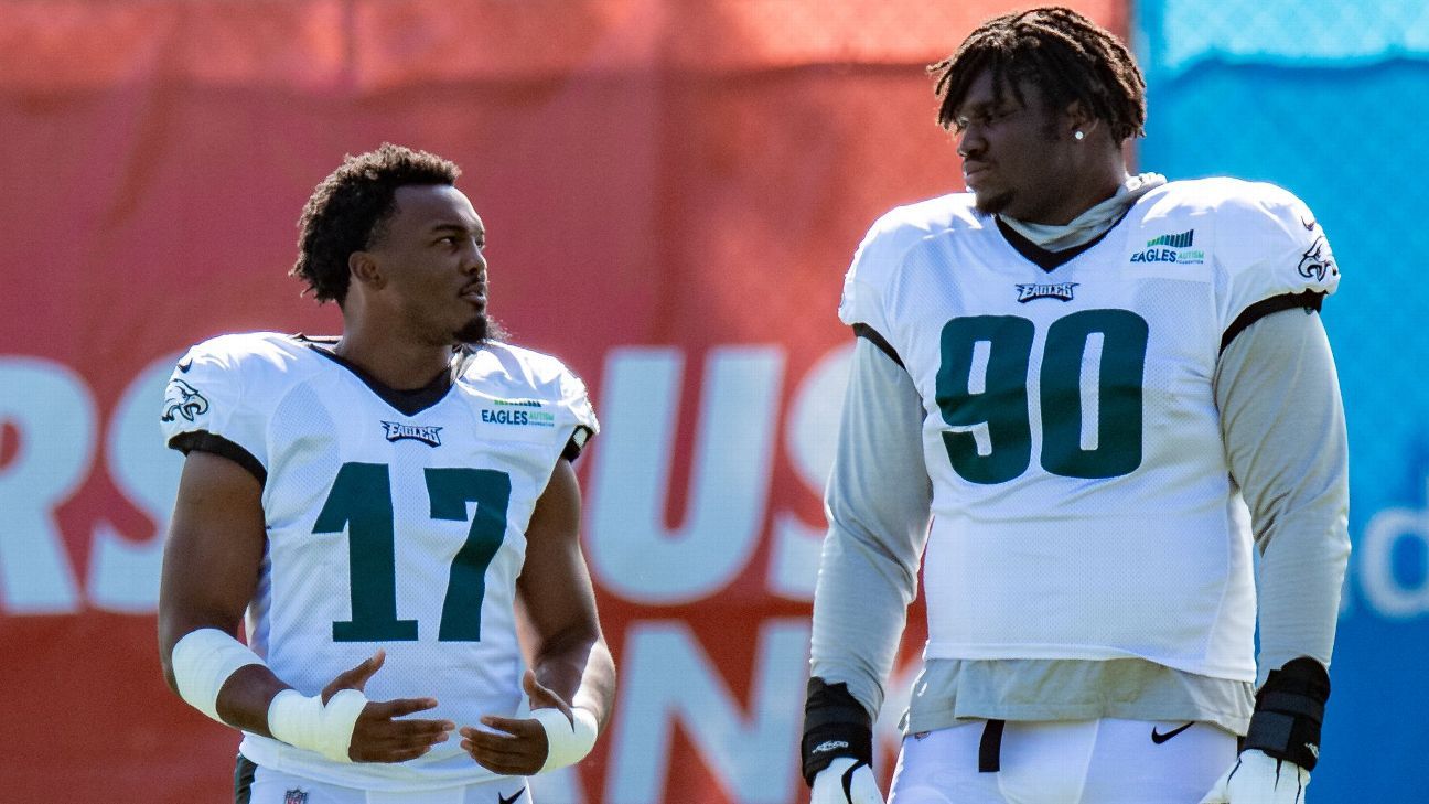 Philadelphia Eagles rookies Nakobe Dean, Jordan Davis showing 'special ...