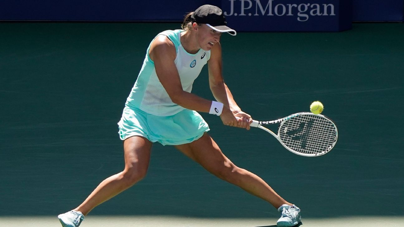 La magnífica racha de Swiatek en primera ronda de Grand Slam - ESPN