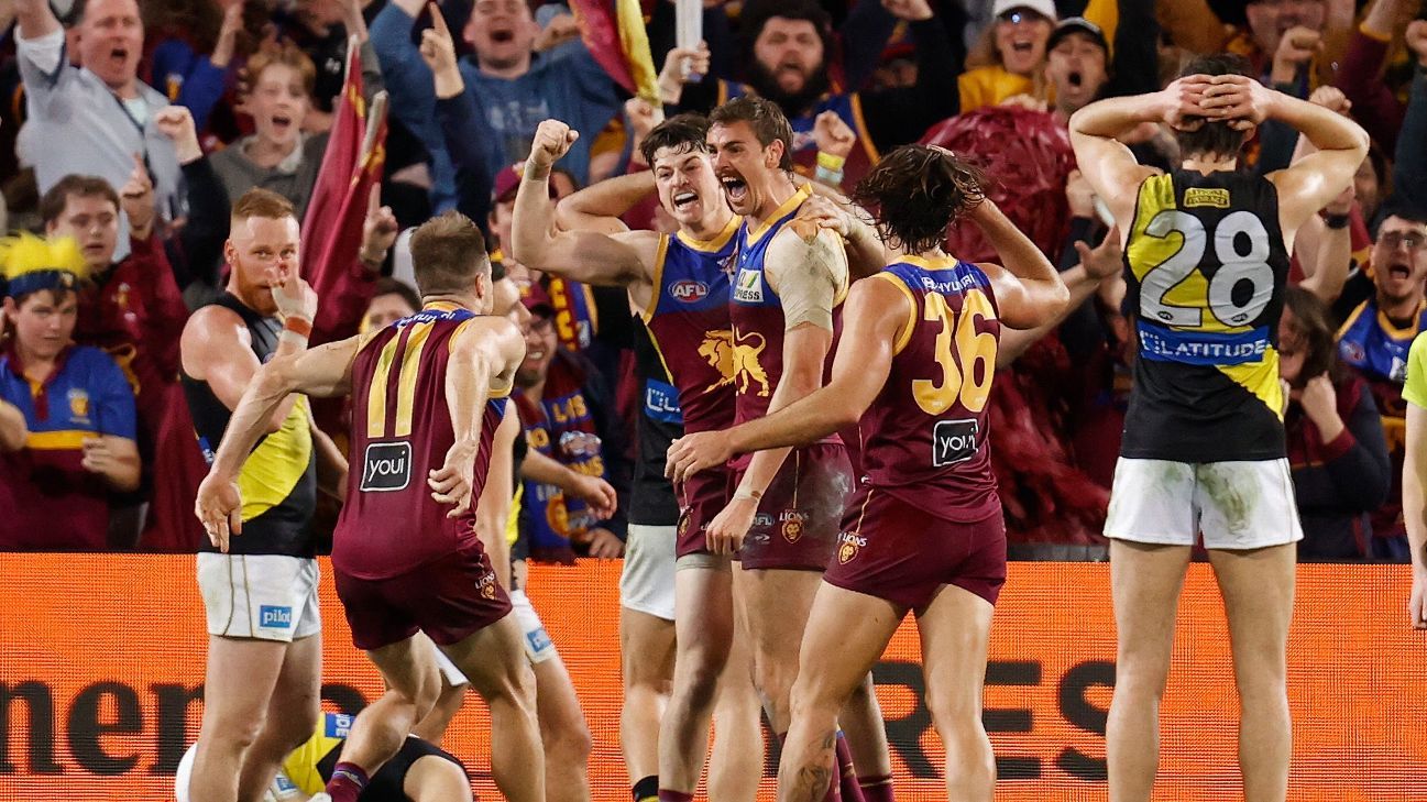AFL finals Brisbane Lions win last-minute elimination thriller against ...