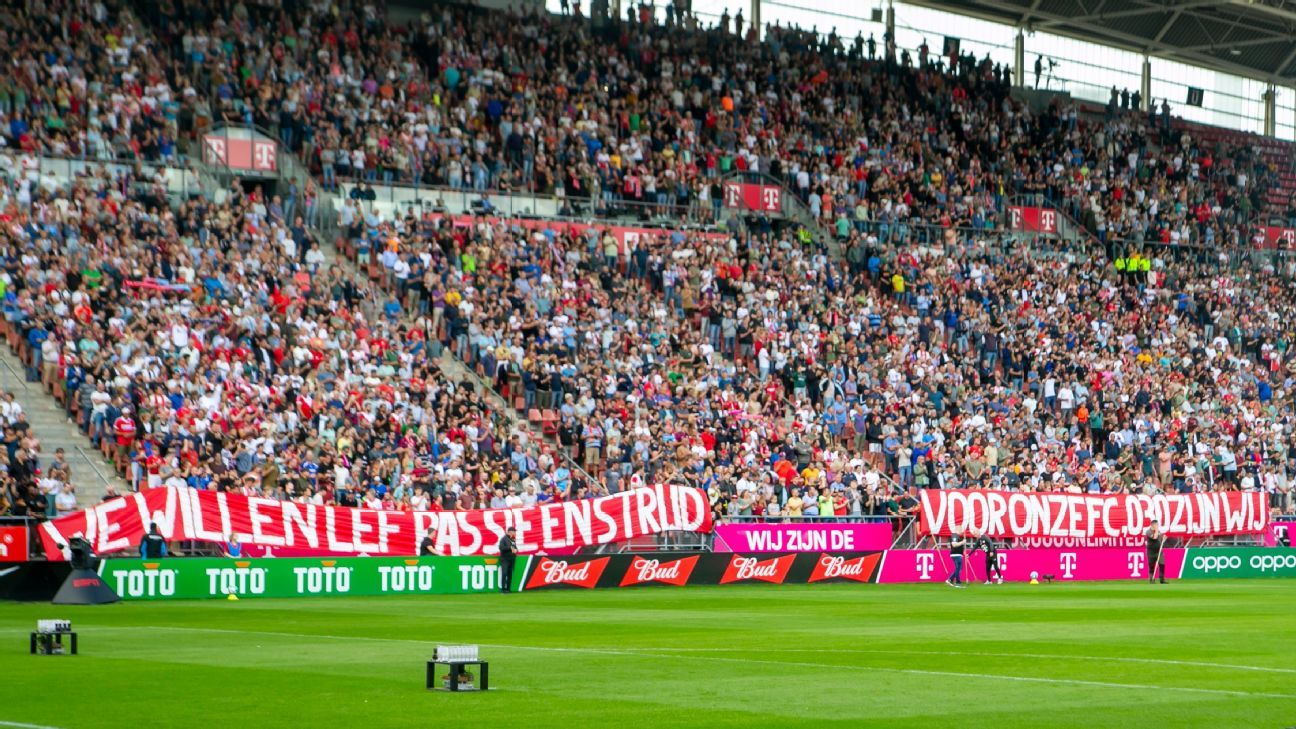 FC Utrecht bestraft supporters na incidenten - ESPN
