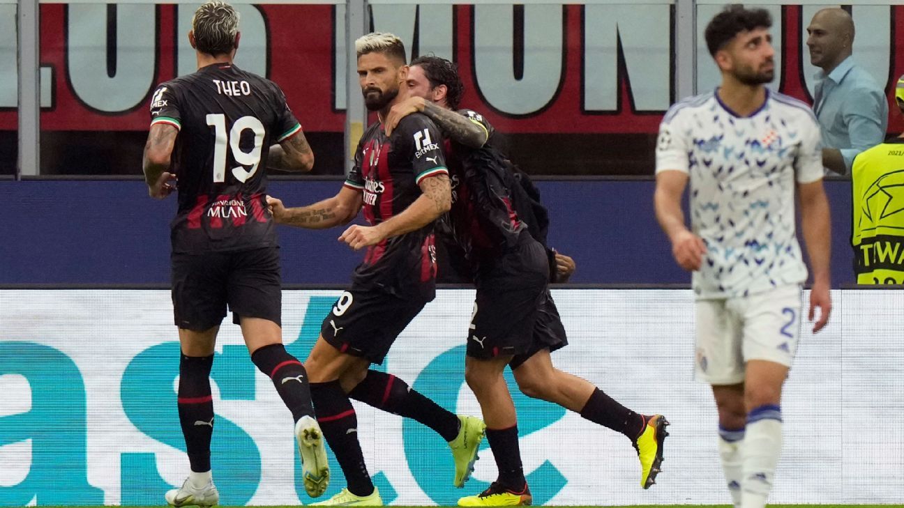 Milan vence a primeira na Champions, assume a liderança do grupo e joga ...