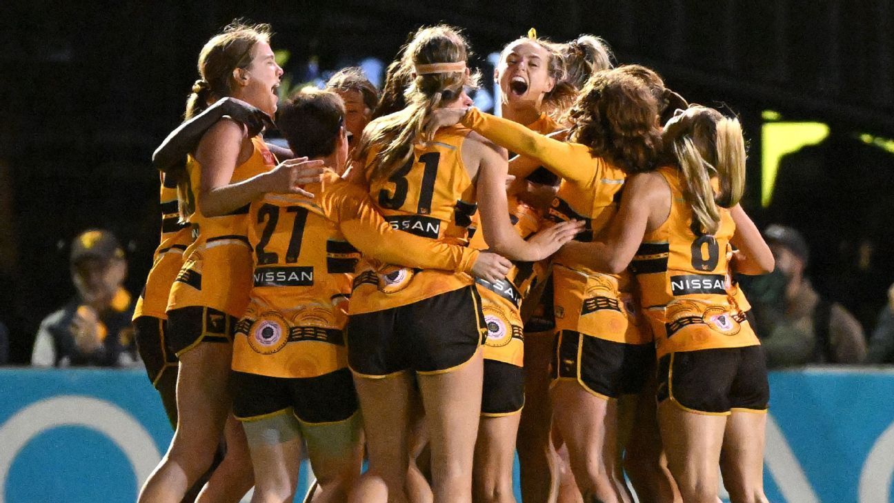 AFLW Round 5 Hawks notch first ever victory, over Swans - ESPN