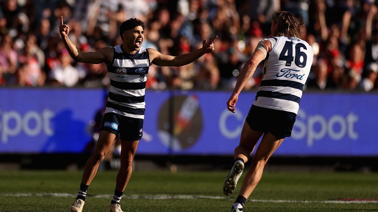 Cats thrash Swans in Grand Final belting, secure 10th AFL premiership ...