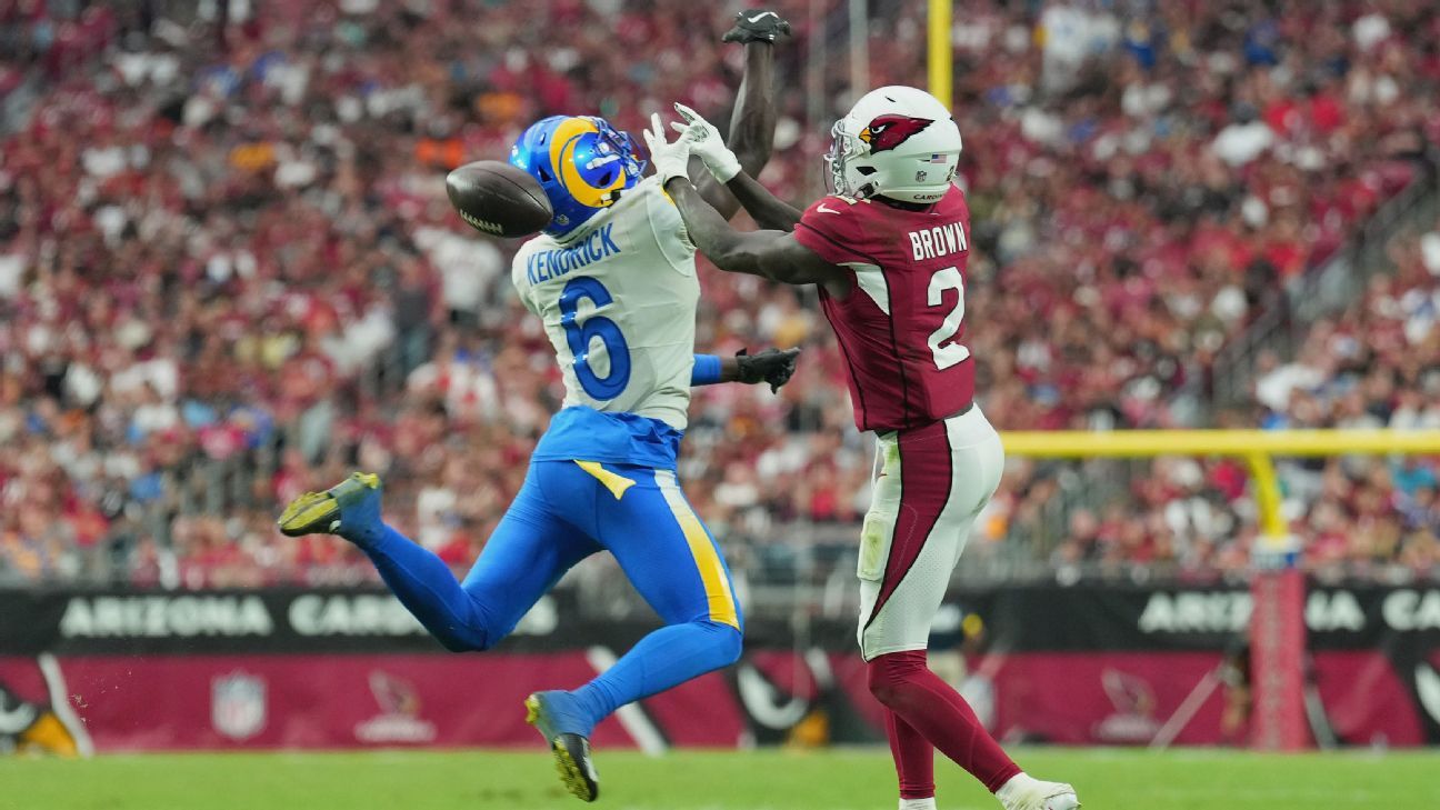 Battered Los Angeles Rams secondary steps up to help muzzle Cardinals ...