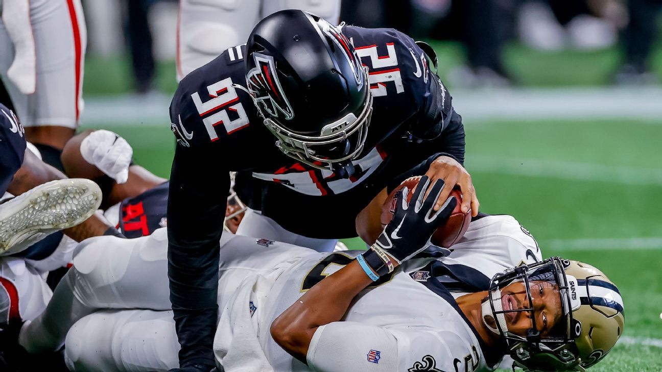 Falcons show needed improvement rushing the passer - ESPN - Atlanta ...