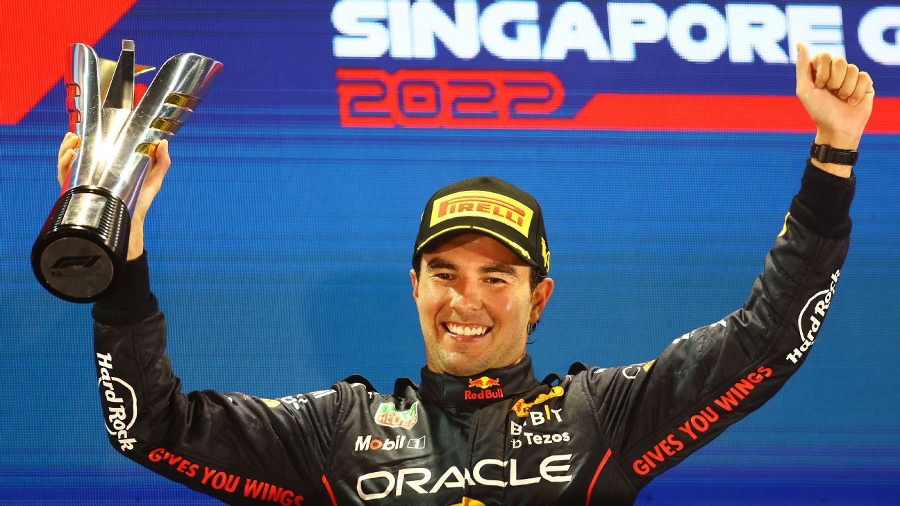 Fórmula 1: Pérez vence o GP de Cingapura e adia título de Max Verstappen - ESPN