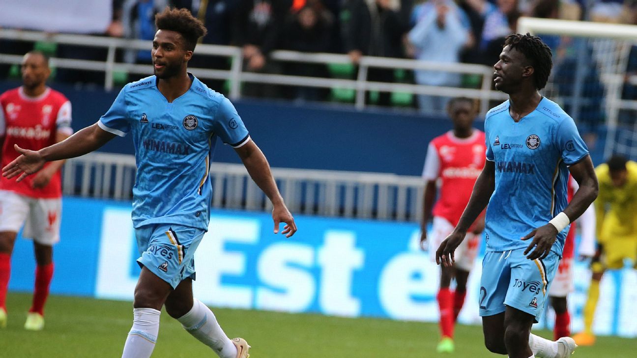 Jackson Porozo marcó el gol del empate de Troyes ante Reims - ESPN