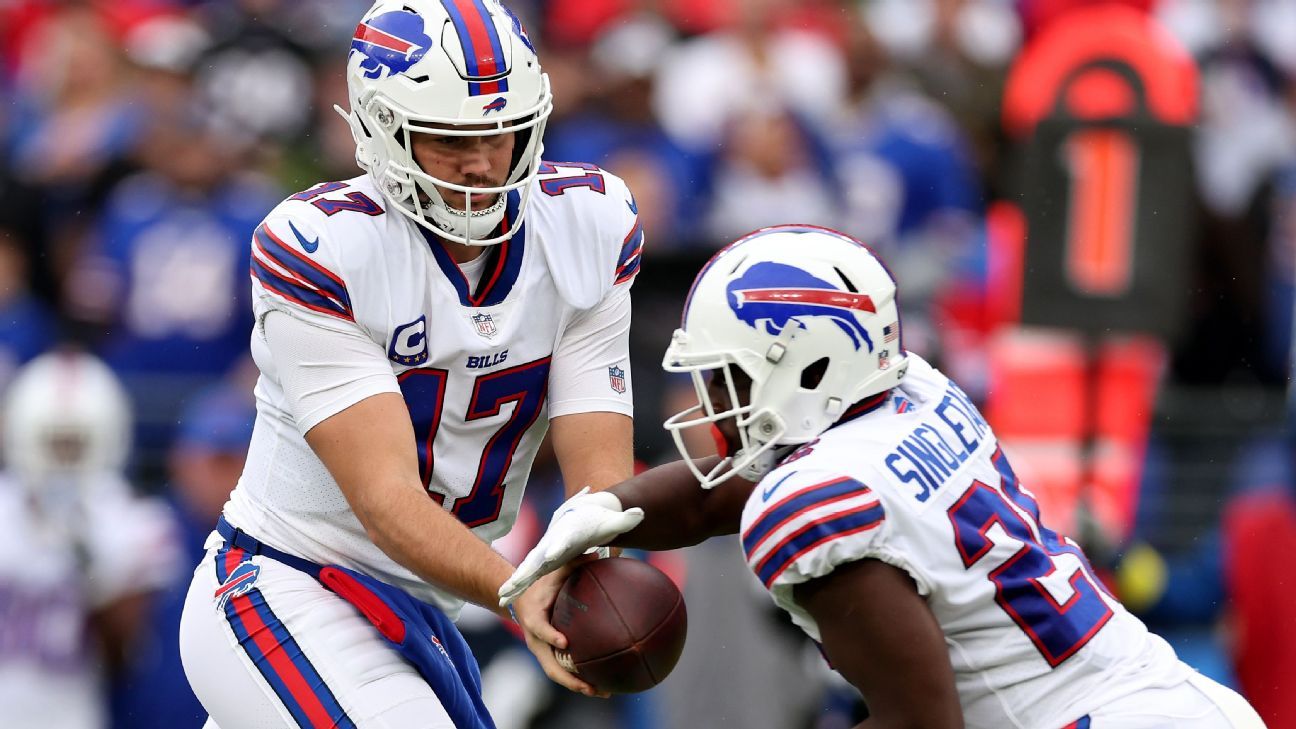 Bills need better run game to stop relying on Josh Allen - ESPN ...