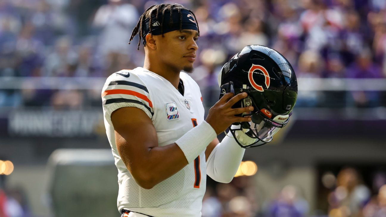 Justin Fields decepciona com os Bears? Os números dos quarterbacks da ...