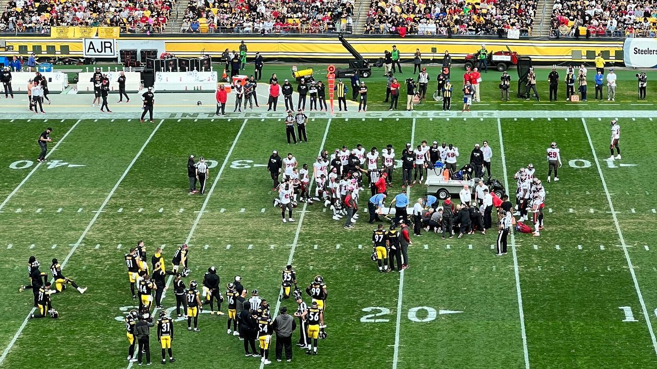 Cameron Brate abandona en camilla el partido entre Buccaneers y ...