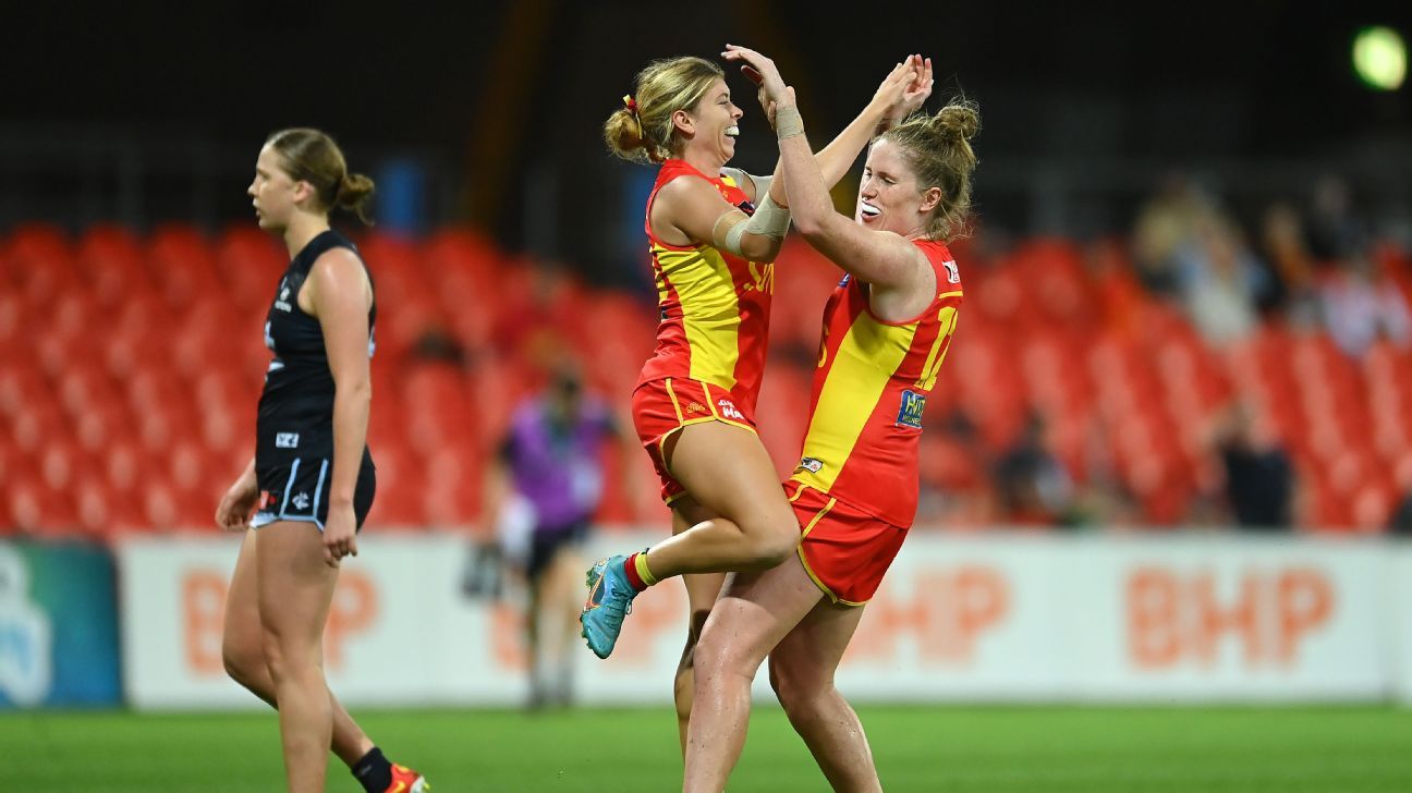 Round 9 Suns beat Blues, still in AFLW finals race - ESPN