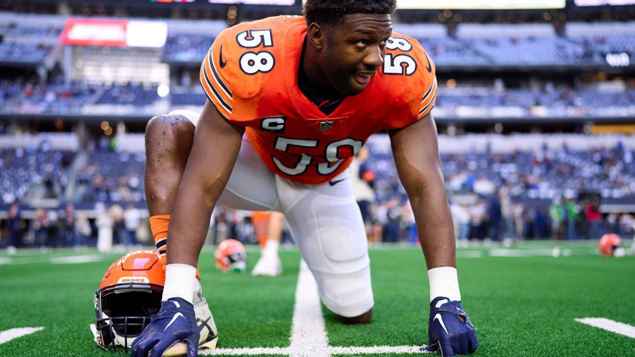 Los Ravens adquiren a Roquan Smith proveniente de Bears - ESPN