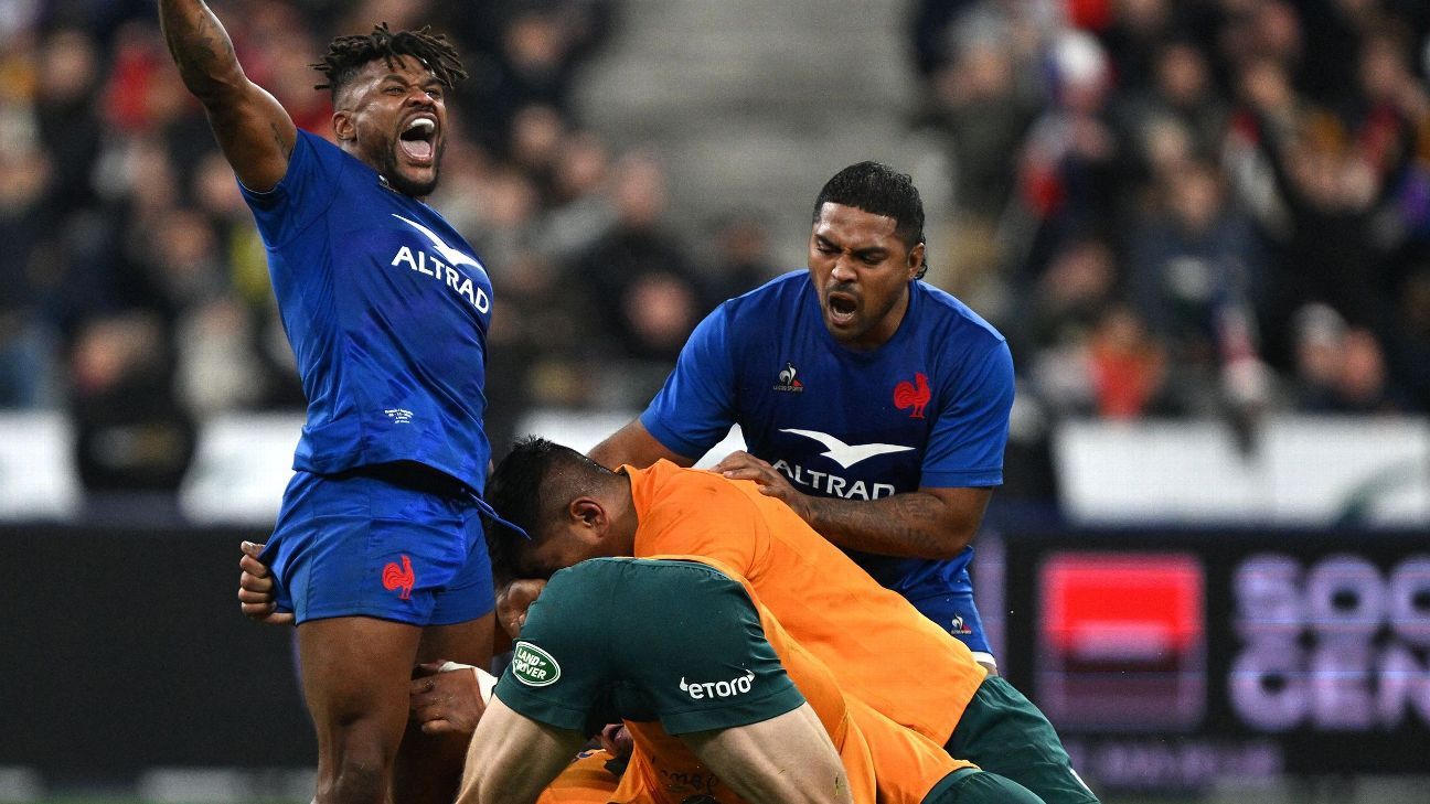 Rugby France vs Australia Heartbreak in Paris after Wallabies mix style ...