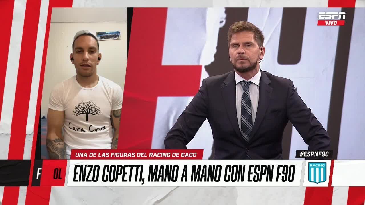 Enzo Copetti, en exclusiva con ESPN F90: el penal que decidió no patear ...