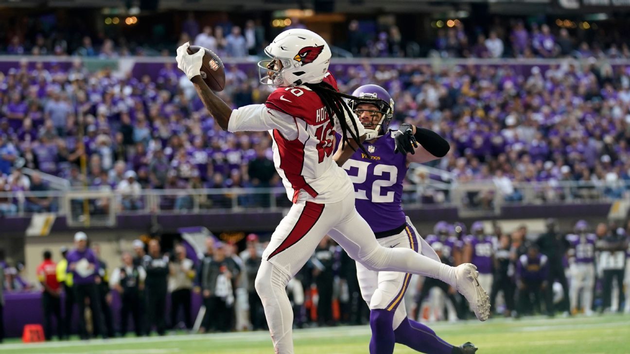 Cardinals' DeAndre Hopkins shows 'rare' toe-tap ability - ESPN