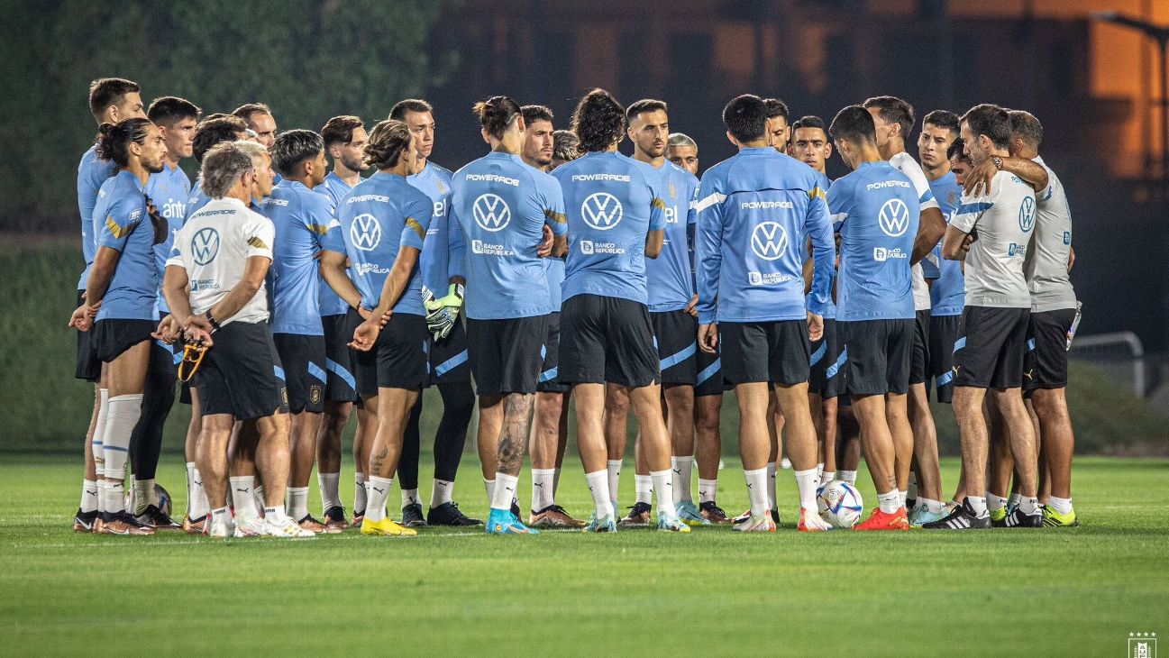 Con una particular pasarela a Darwin Núñez y Agustín Canobbio, Uruguay tuvo su primer ...