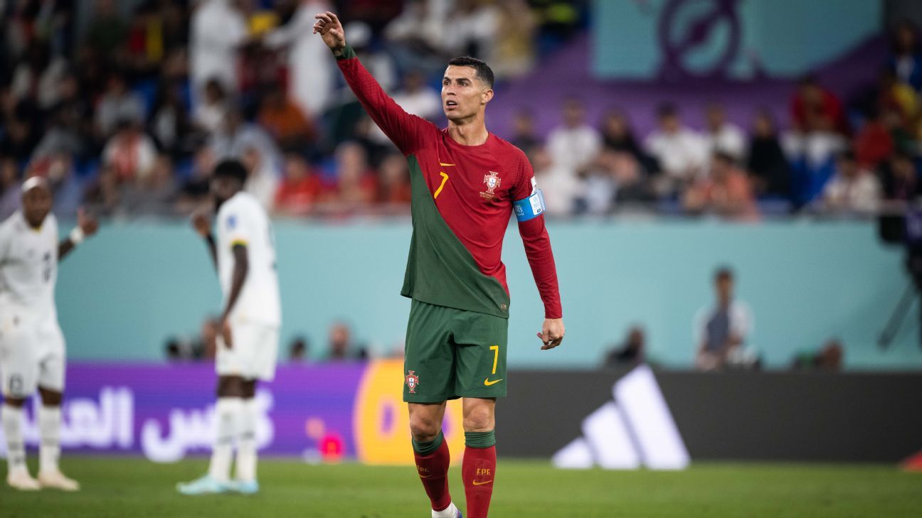 2022 World Cup stats: Ronaldo's record 5 & 37, Neymar's painful 9/12 - ESPN