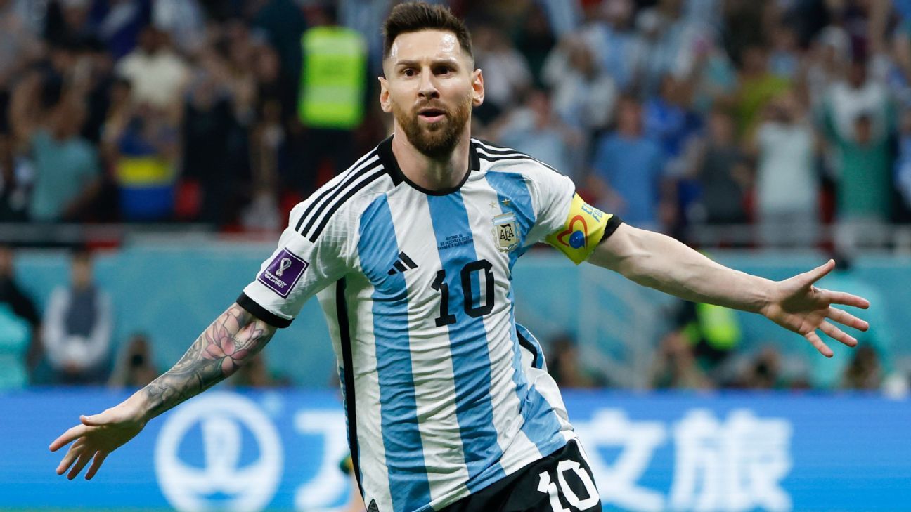 Messi se emociona ao ver reação dos filhos após gol nas oitavas da Copa ...