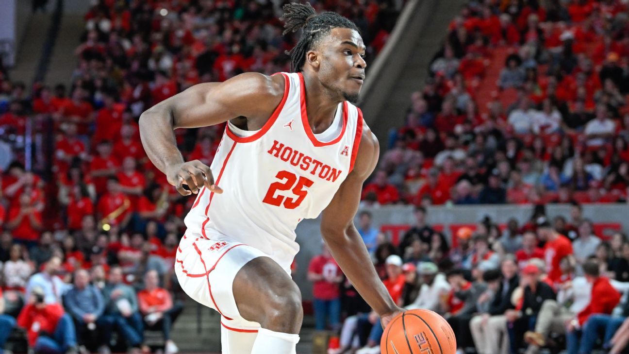 College basketball Power Rankings: Houston edges out Kansas, questions ...