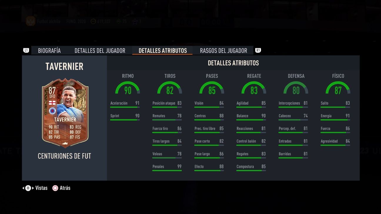 ¿Vale la pena completar a Tavernier Centurión en FIFA 23? - ESPN