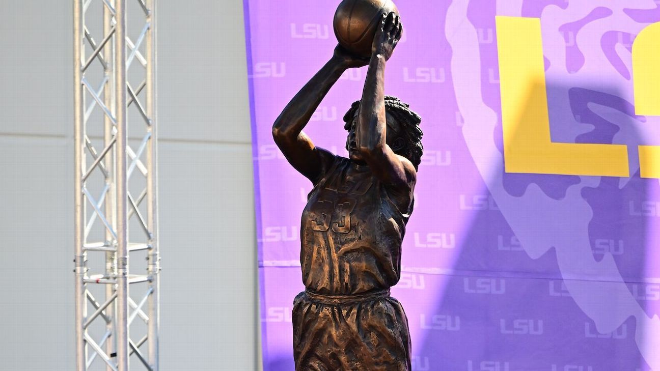 Seimone Augustus honored by LSU with statue outside arena - ESPN