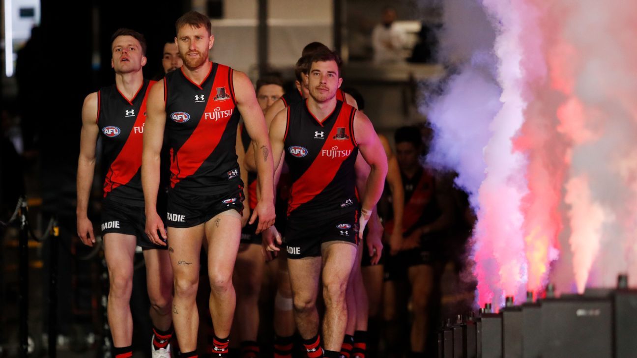 AFL Essendon Bombers' Dyson Heppell struck down by foot injury - ESPN