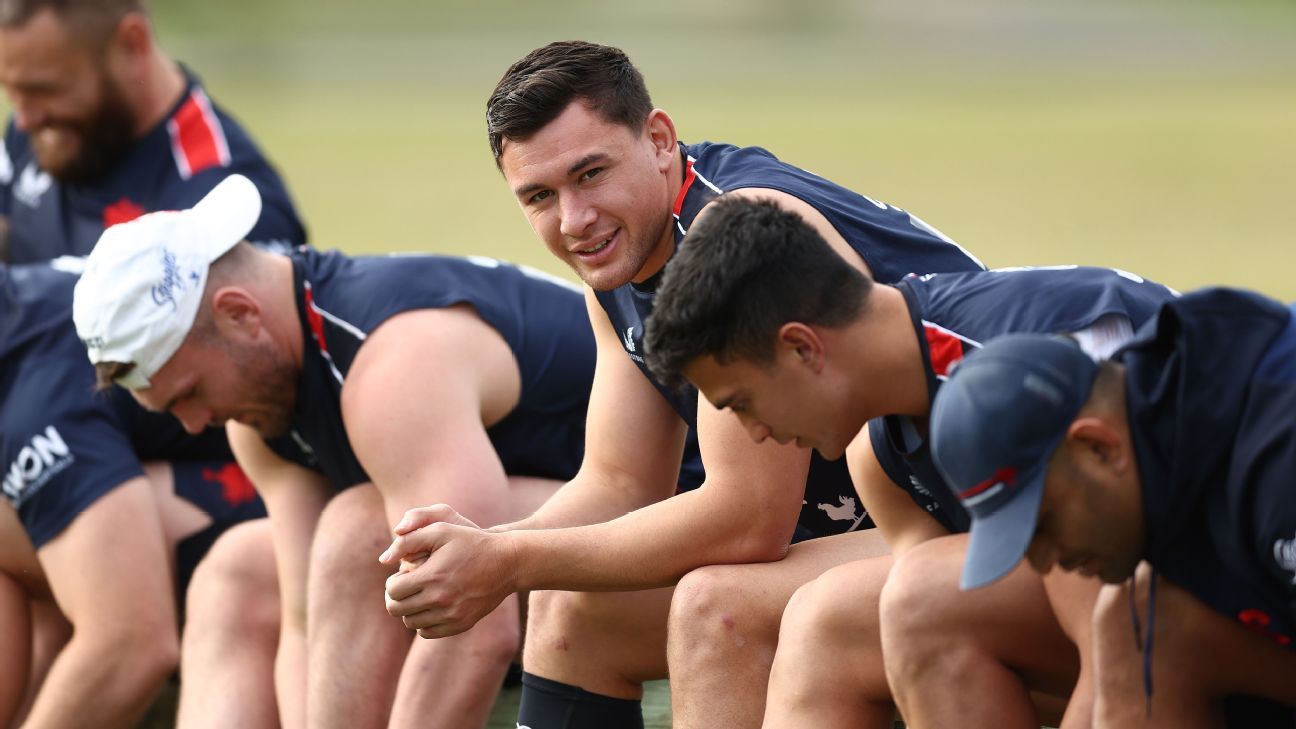 NRL Sydney Roosters Joey Manu racing clock for Round 1 - ESPN