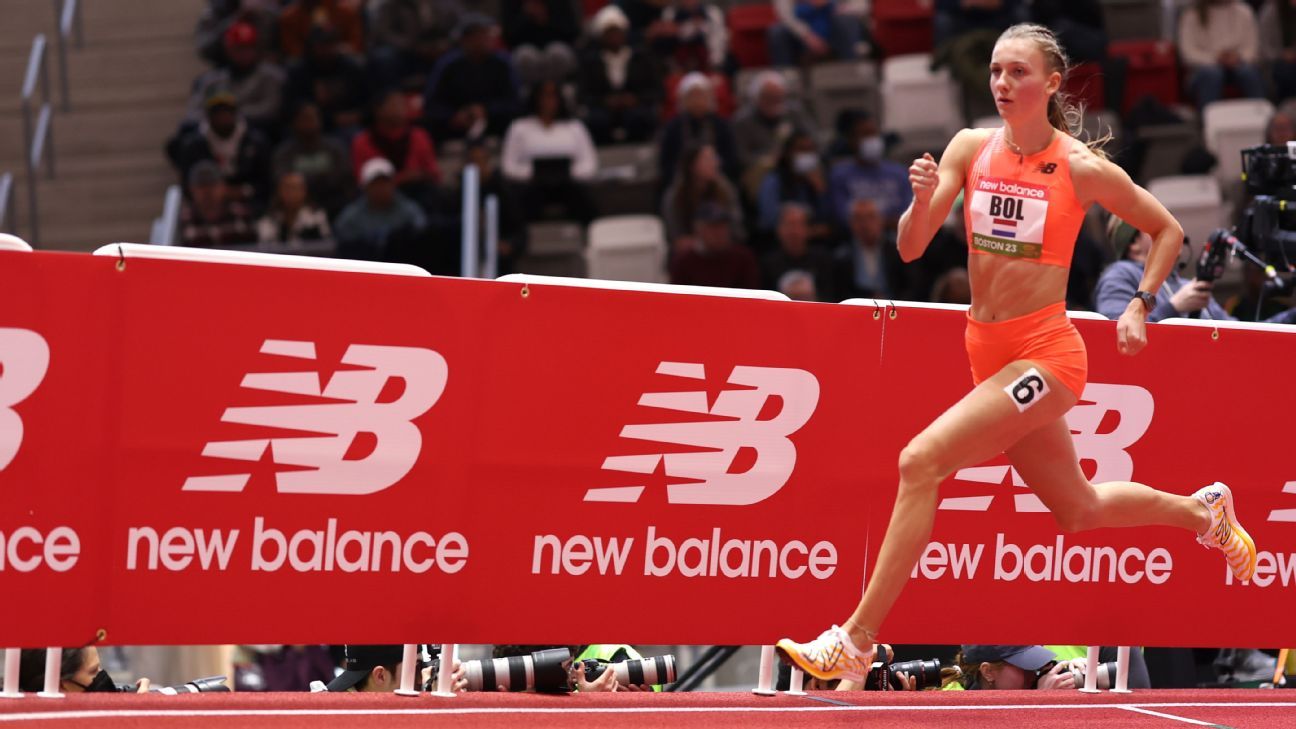 Femke Bol breaks 40-year world indoor record in women's 400 - ESPN