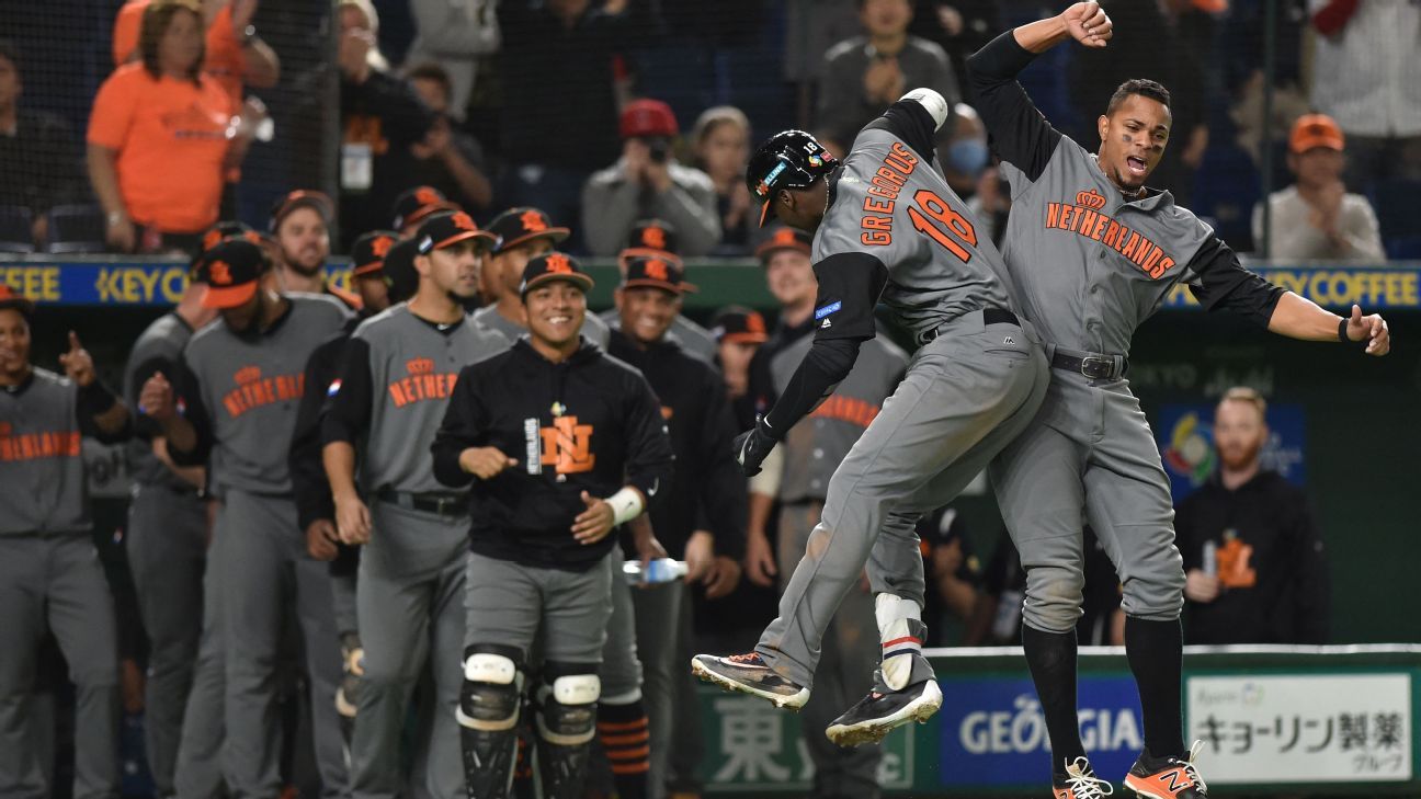World Baseball Classic met Team Kingdom of The Netherlands zie je op ...