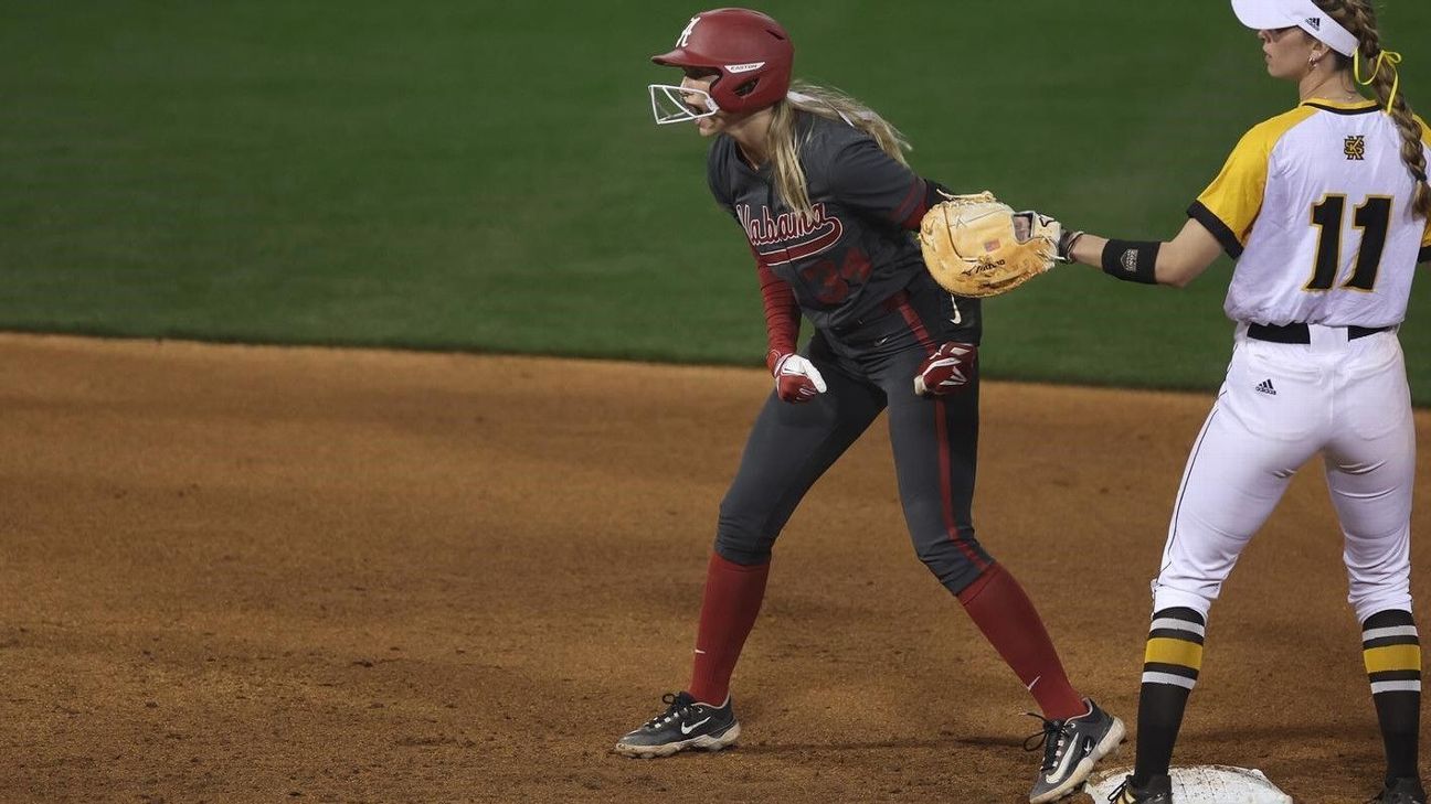 No. 7 Alabama crushes 15 runs across both wins
