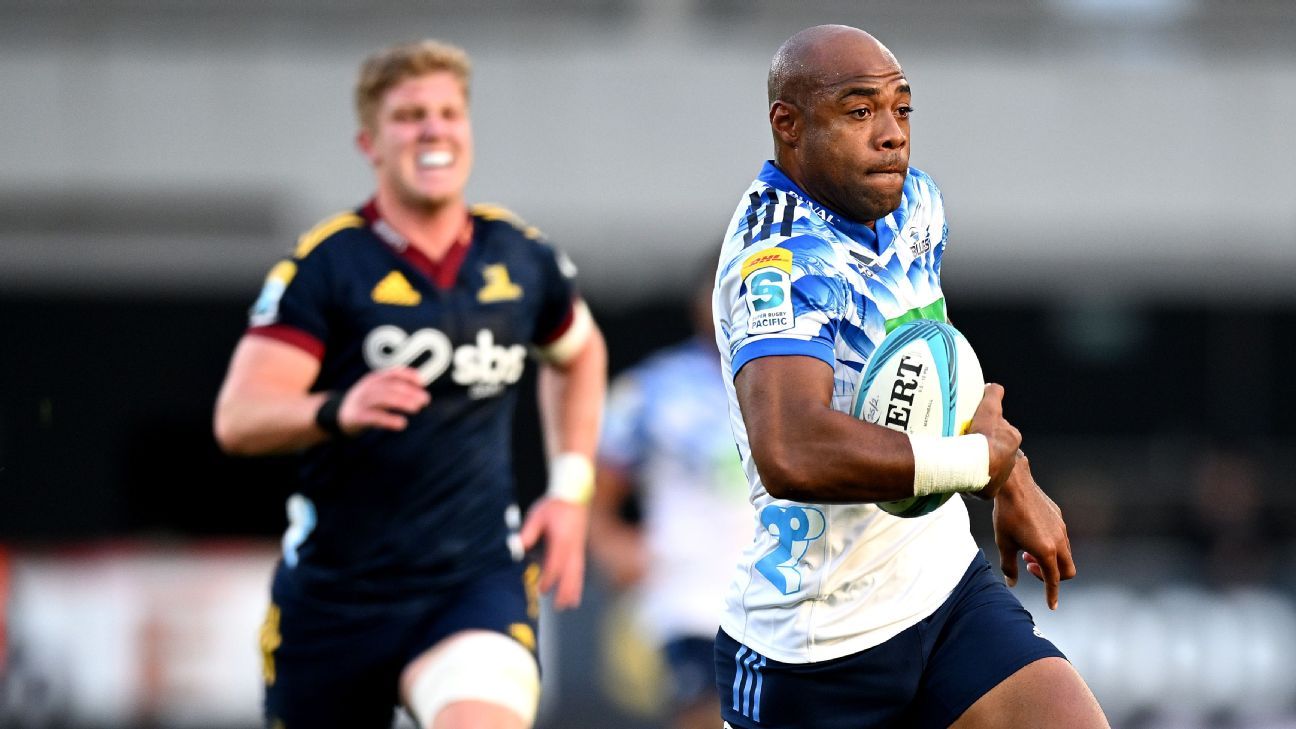 Super Rugby Pacific Round 1 Brilliant Blues Mark Telea shine - ESPN