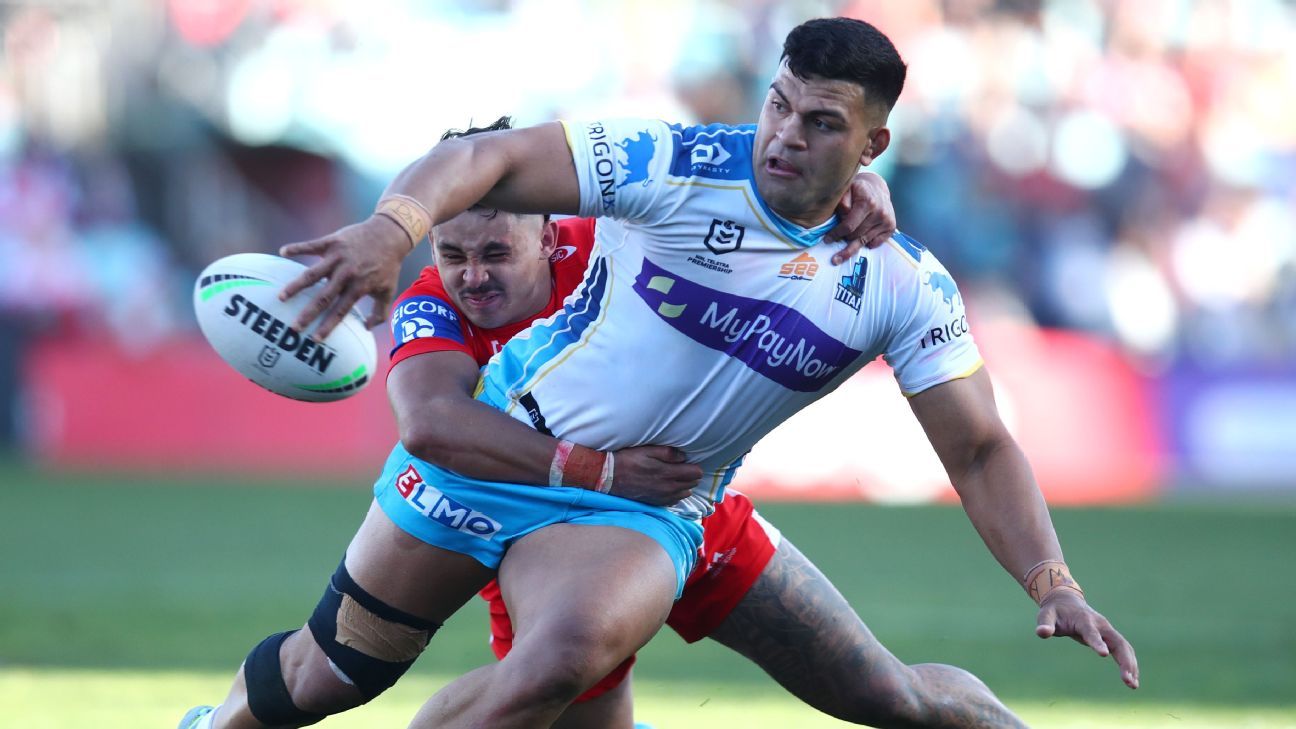 David Fifita tears pectoral in Titans injury blow - ESPN