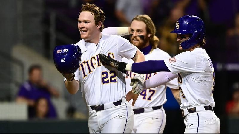 Five homers lift No. 1 LSU to rout of Samford