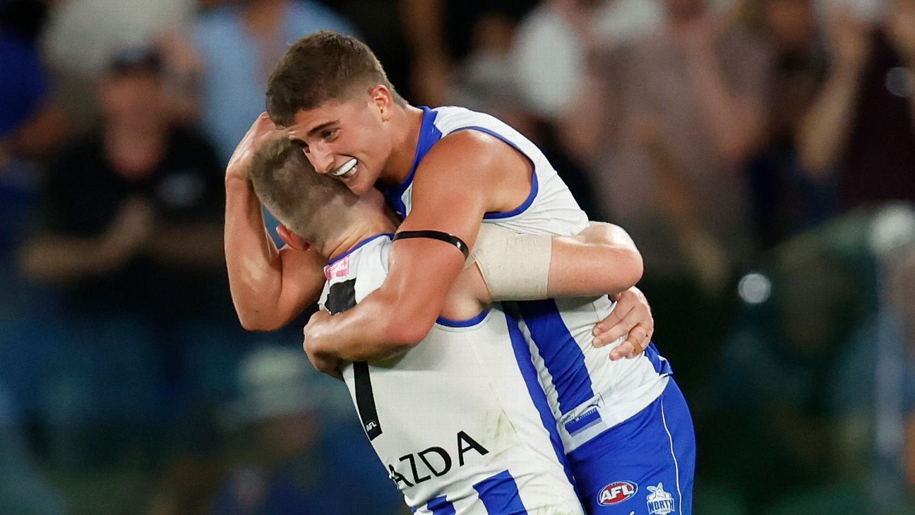 AFL North Melbourne Kangaroos re-sign Harry Sheezel until the end of ...