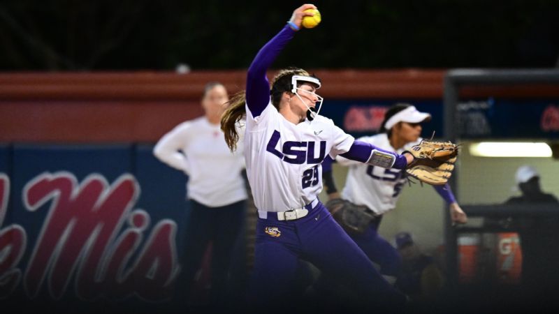 No. 12 LSU's Berzon blanks Ole Miss on three-hitter
