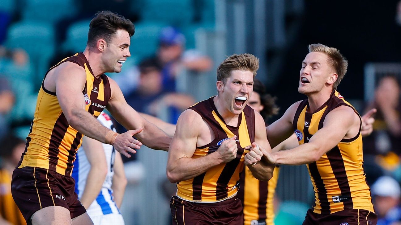 AFL Round 3 Hawthorn Hawks notch first win against Clarkson, North ...