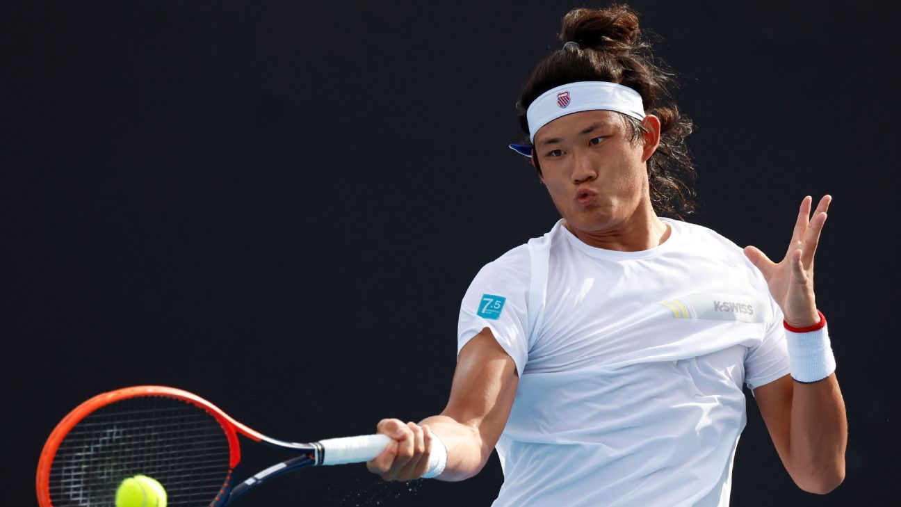 Zhizhen Zhang metió un histórico triunfo para el tenis chino - ESPN