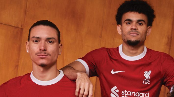Liverpool stars don flares and go back to the '70s to unveil 2023-24 ...