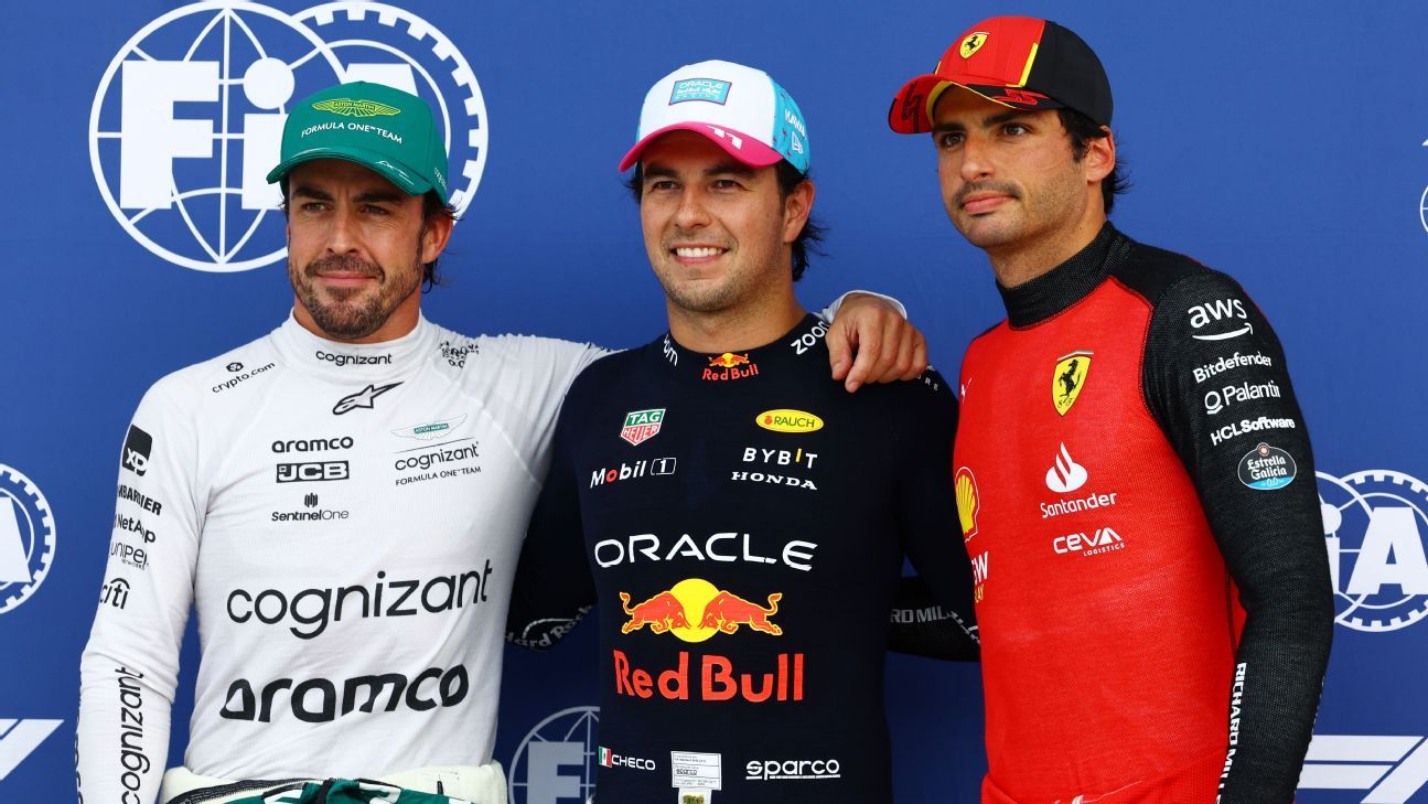 Fernando Alonso le pide a Checo Pérez dos vueltas para liderar - ESPN