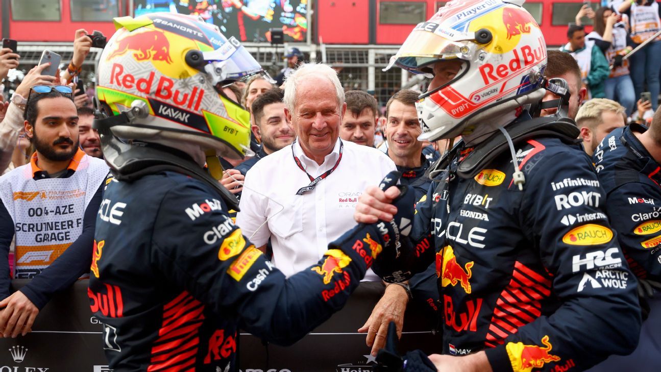 Helmut Marko confía en que Checo y Max competirán sanamente - ESPN