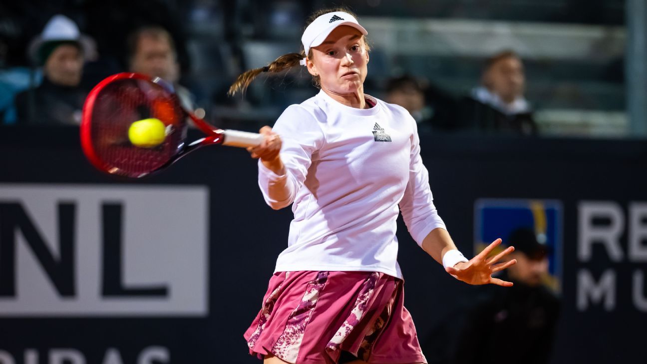 Rybakina será Top 5 por primera vez tras Roma - ESPN