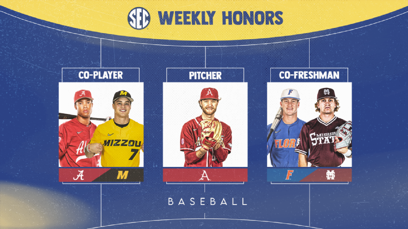 SEC Baseball Weekly Honors: Week 13