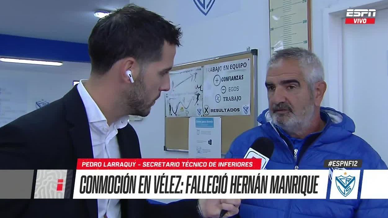 Murió Hernán Manrique, uno de los dts de la Reserva de Vélez, en medio ...