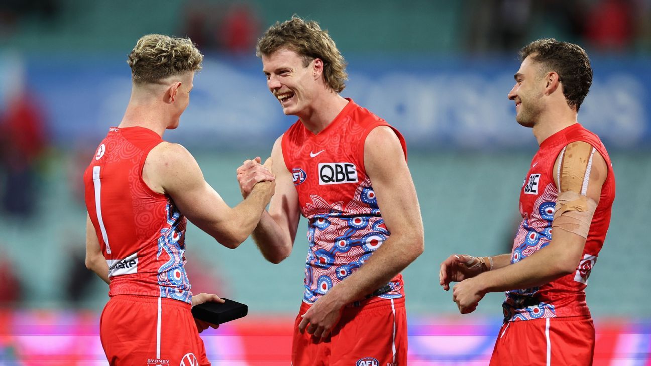 AFL Nick Blakey signs long-term deal with Sydney Swans until 2031 - ESPN