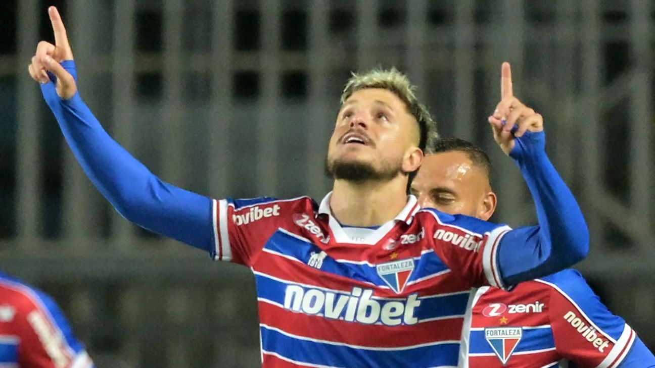 Crispim anota pintura, e Fortaleza vence Palestino pela Sul-Americana ...