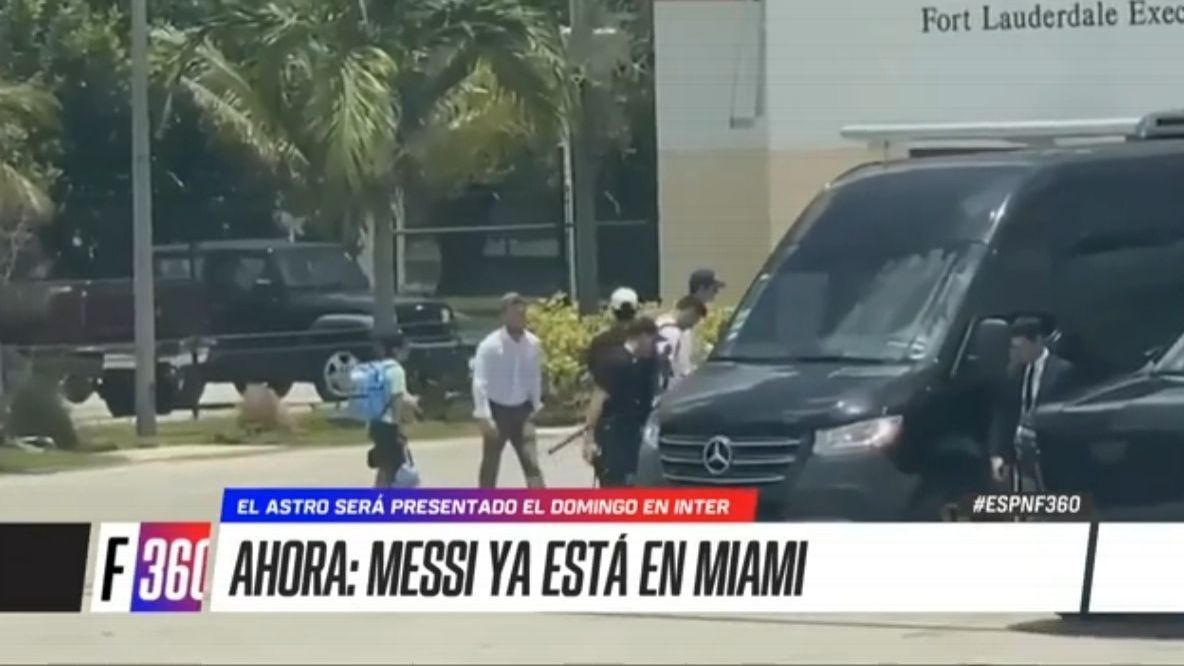 Lionel Messi llega a Miami para cerrar su fichaje con el Inter - ESPN